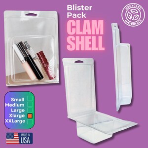 Blister Packaging for Cosmetics, Extra Large Clear Clamshells for ...