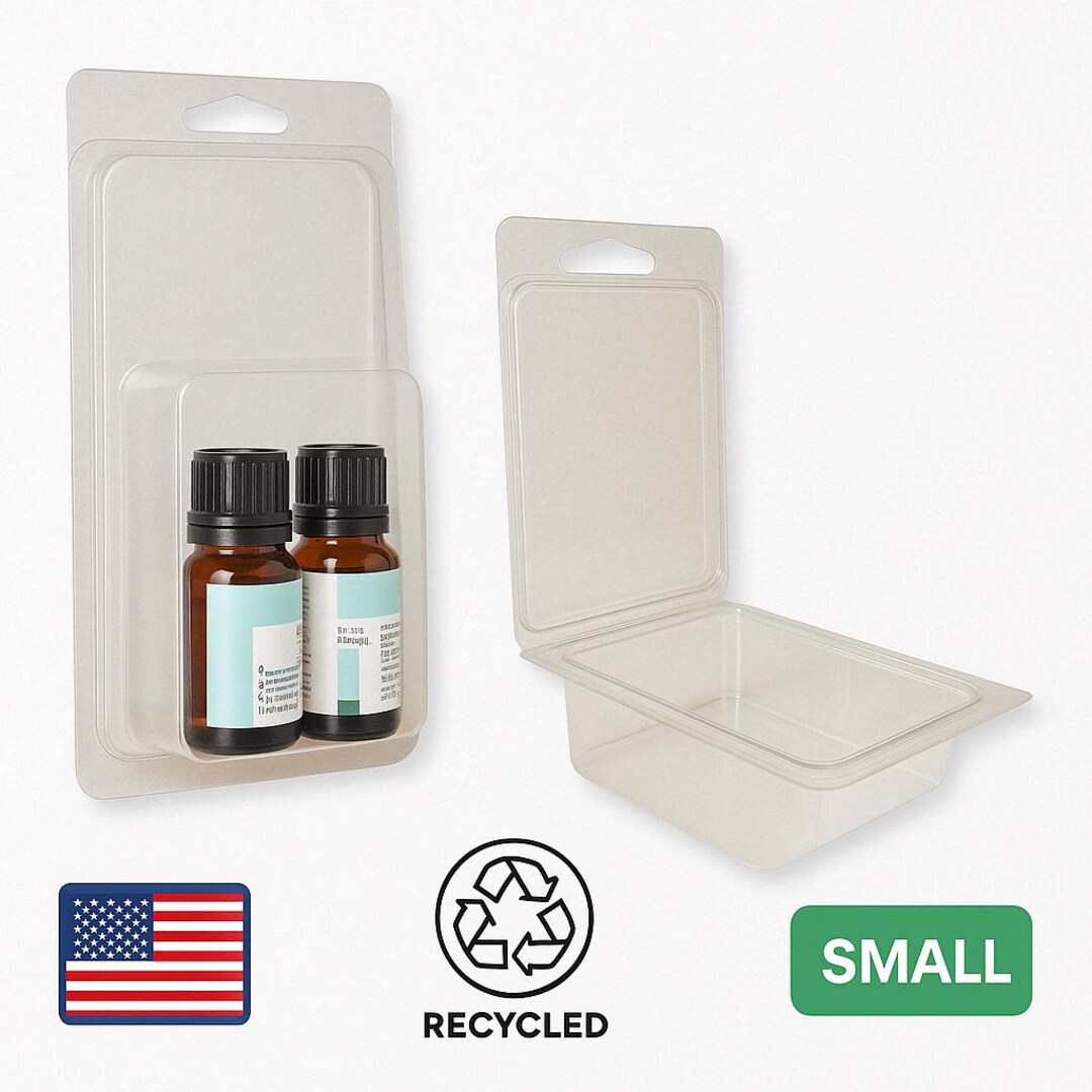 Clear Recycled Plastic Clamshell Packaging: Retail Display, USA Made - Etsy