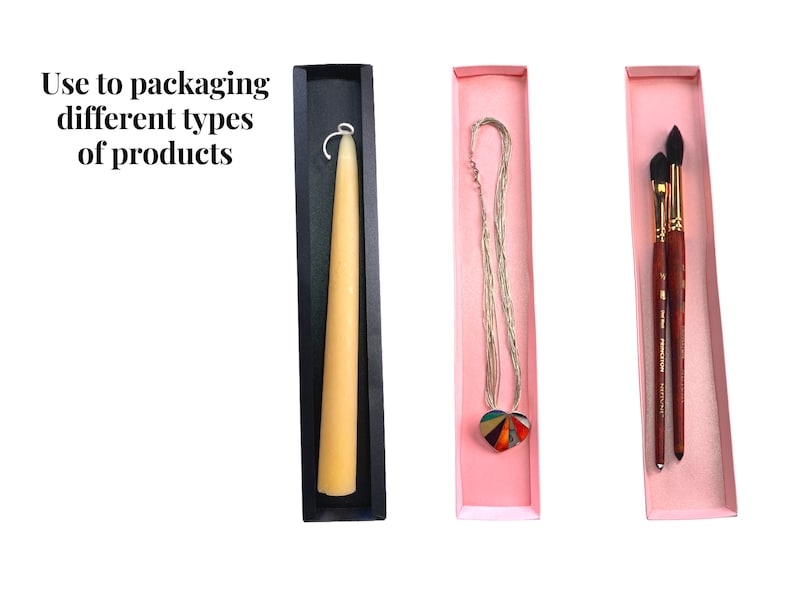Incense Boxes in Black 7.5" up to 12" Length Packaging Empty Match Book ...