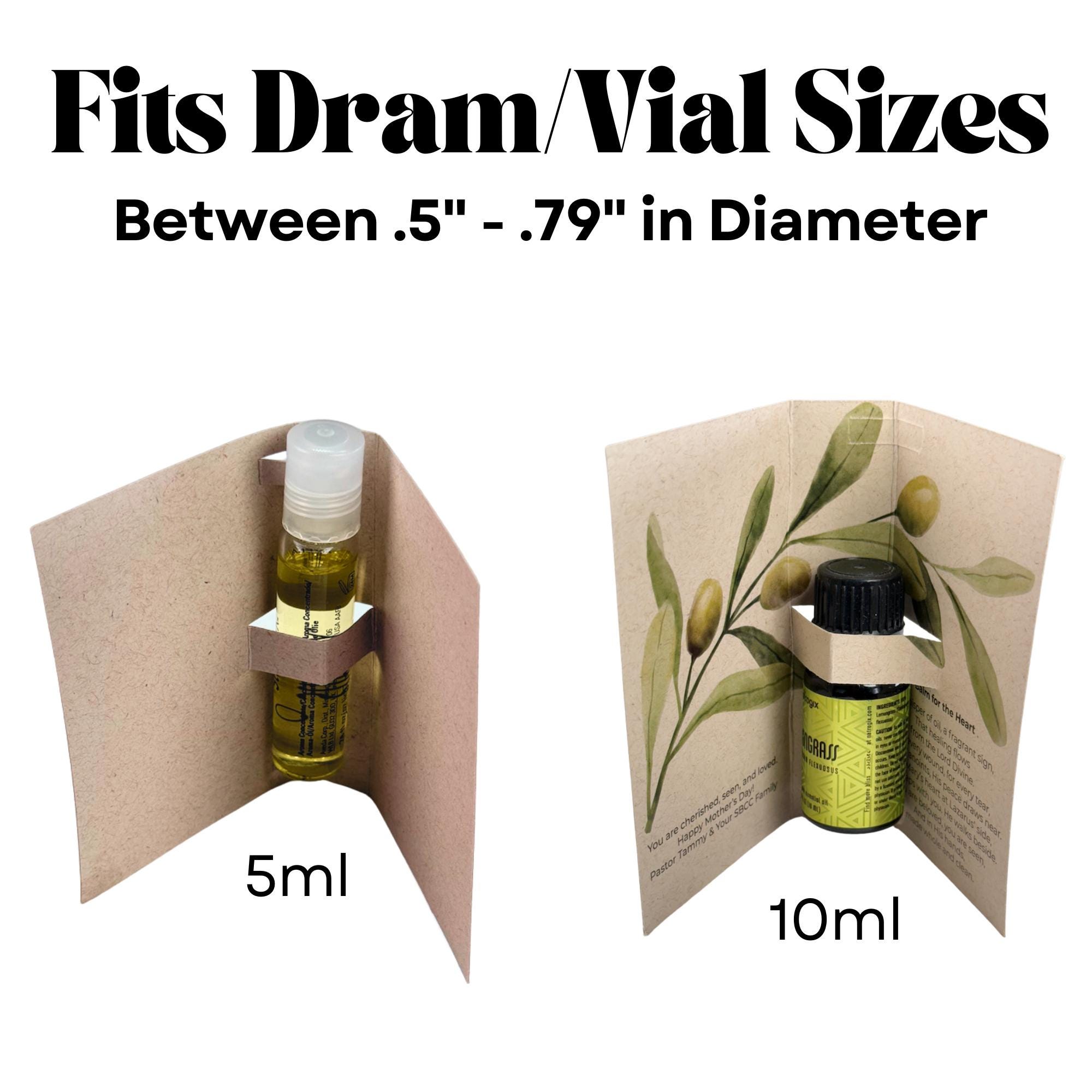 Kraft Perfume Sample Display Card: 5ml 10ml Vial Holder - Etsy