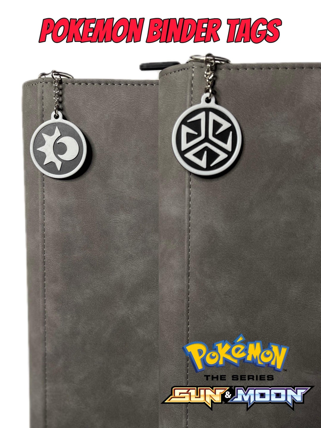Pokemon Binder Tag | Sun & Moon | Set Symbol | Organizers | Key Chain ...