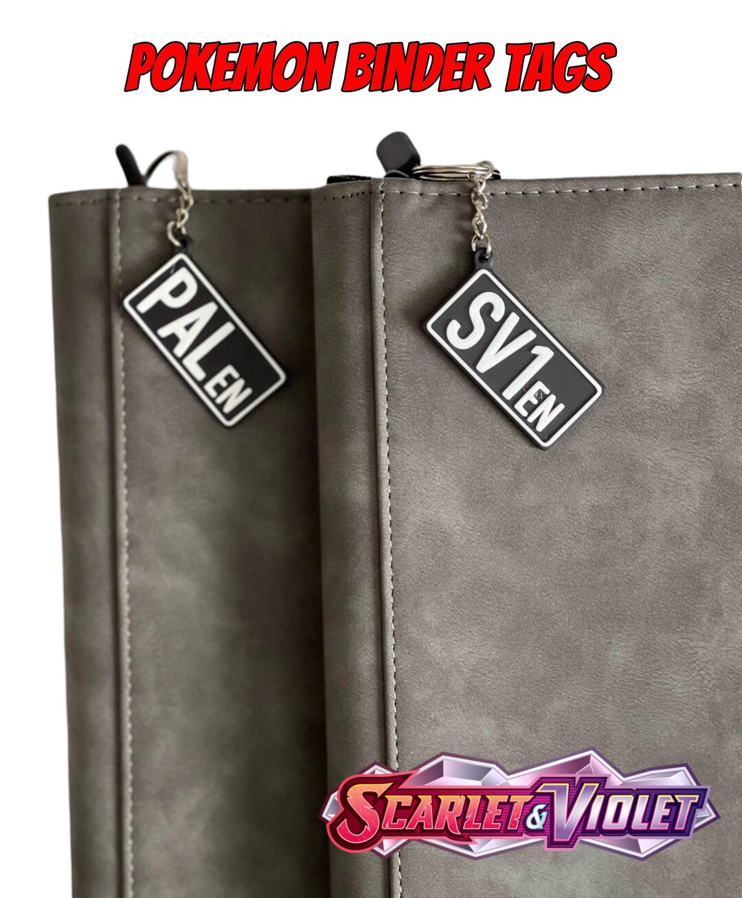 Pokemon Binder Tag | Scarlet & Violet | Set Symbol | Organizers | Key ...