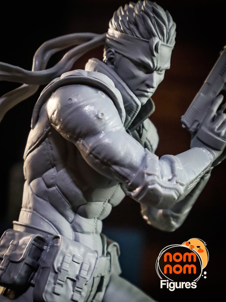 Solid Snake From Metal Gear Solid 1 - 191mm 3d Printed Kit (nomnom ...