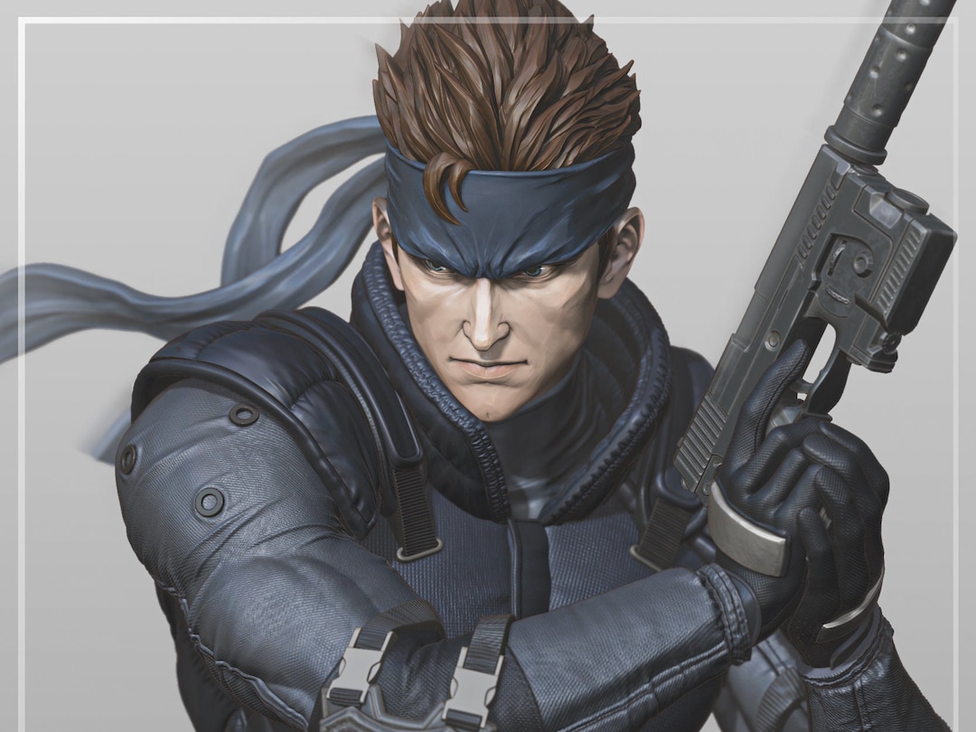 Solid Snake From Metal Gear Solid 1 - 191mm 3d Printed Kit (nomnom ...