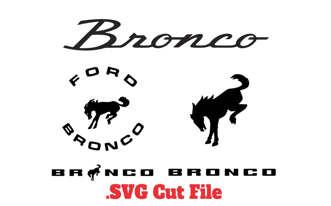 Bronco Logo .SVG SVG Cut Files Pack for Cricut Only - Etsy