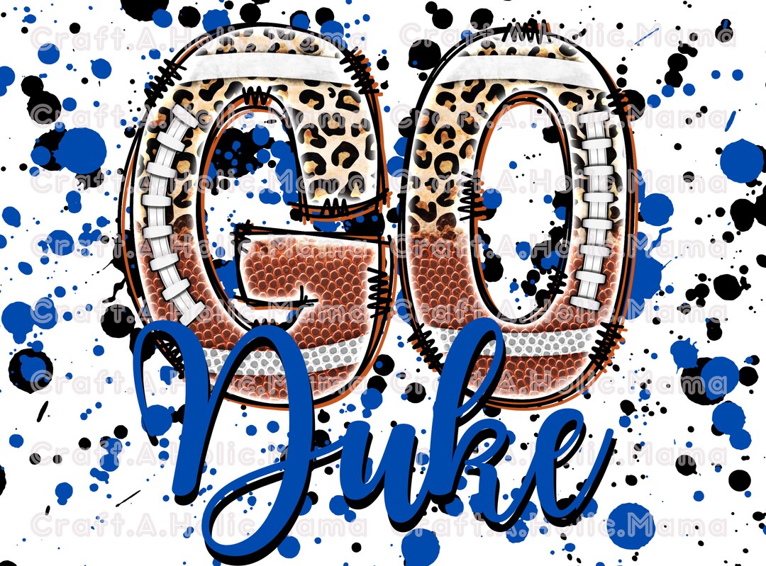 Go Duke Leopard Football Splatter PNG Digital Download - Etsy