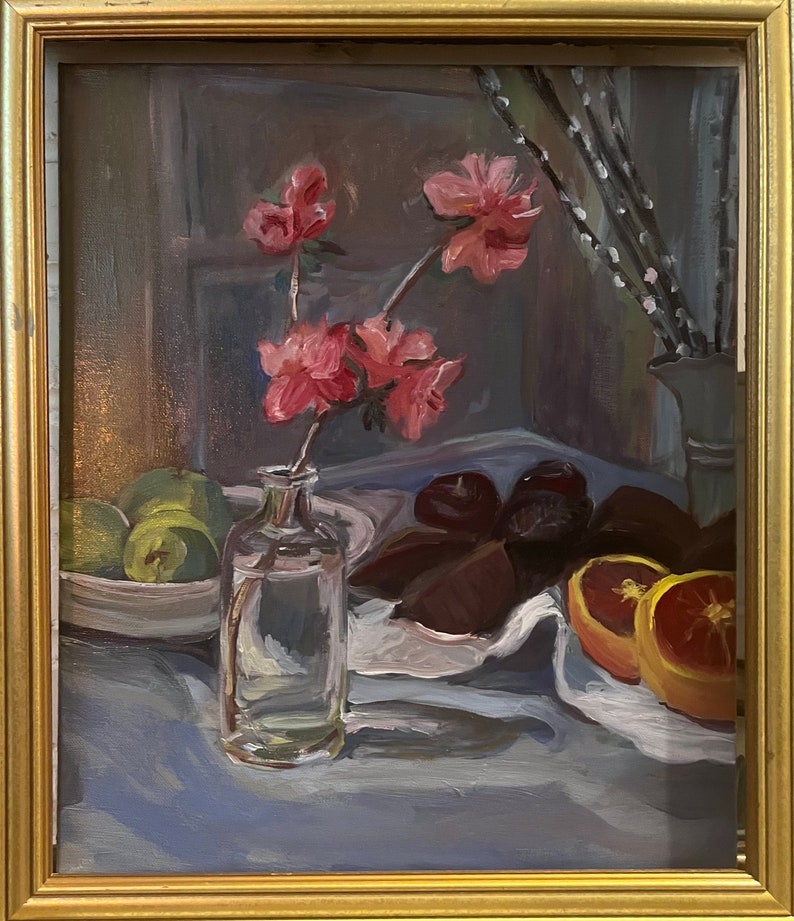 Table Top Still Life Oil Painting Original Artwork Unique - Etsy