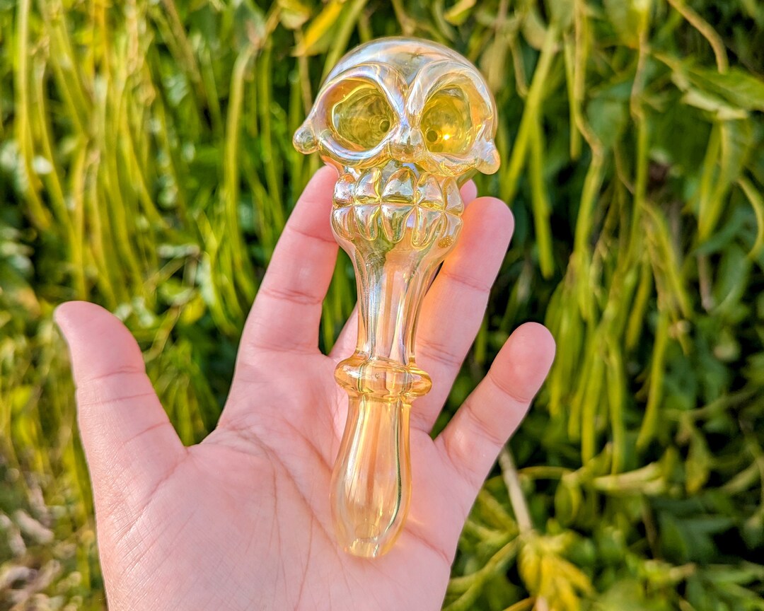 Glass Pipes/ Glass Pipe/ Pipe/ Pipes/ Fumed Skull Glass Pipe/ Double ...