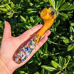 Honey Bee Pipe/ Glass Pipe/ Glass Pipes/ Pipes - Etsy