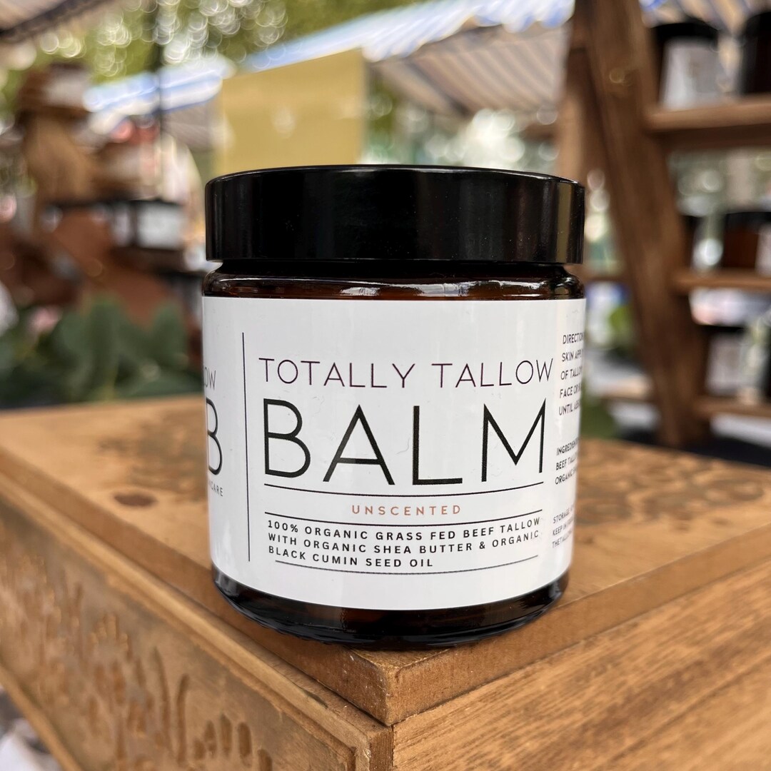 Organic Tallow Balm • Grass-fed Beef, Shea Butter, Unscented - Etsy