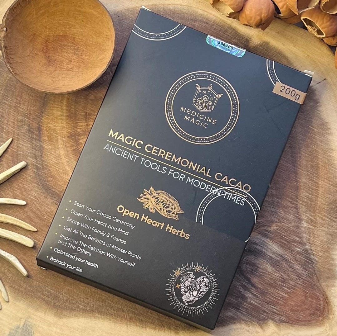 Raw Ceremonial Cacao • Magic Ceremonial Grade Cacao • Open Heart • From ...