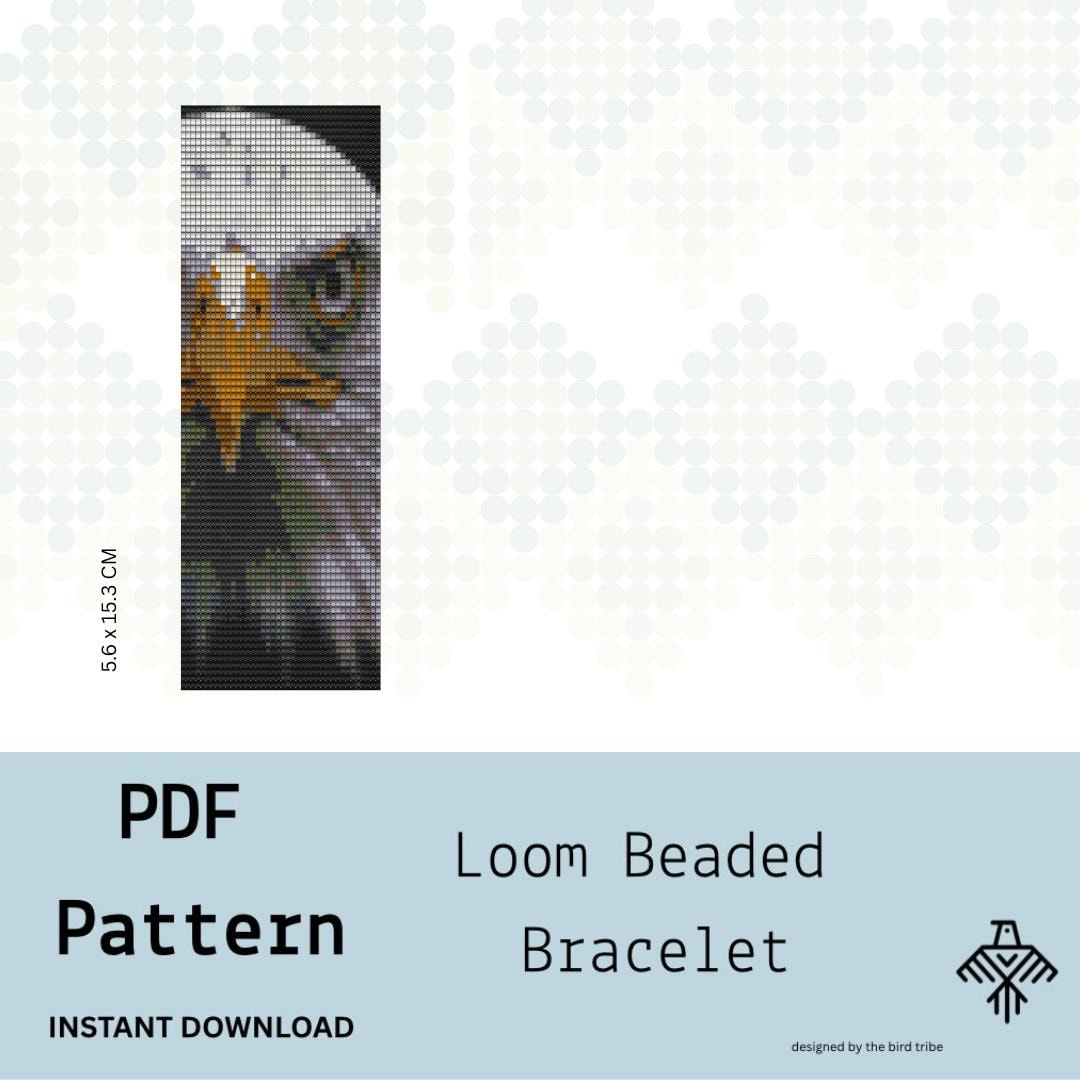 Eagle Bead Loom Pattern • Seed Bead Bracelet Design • Digital Beading ...