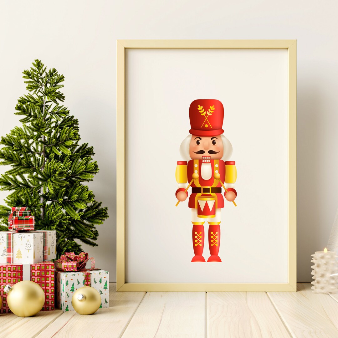Nutcracker Christmas Digital Print, Christmas Art Gallery Wall, Collage ...