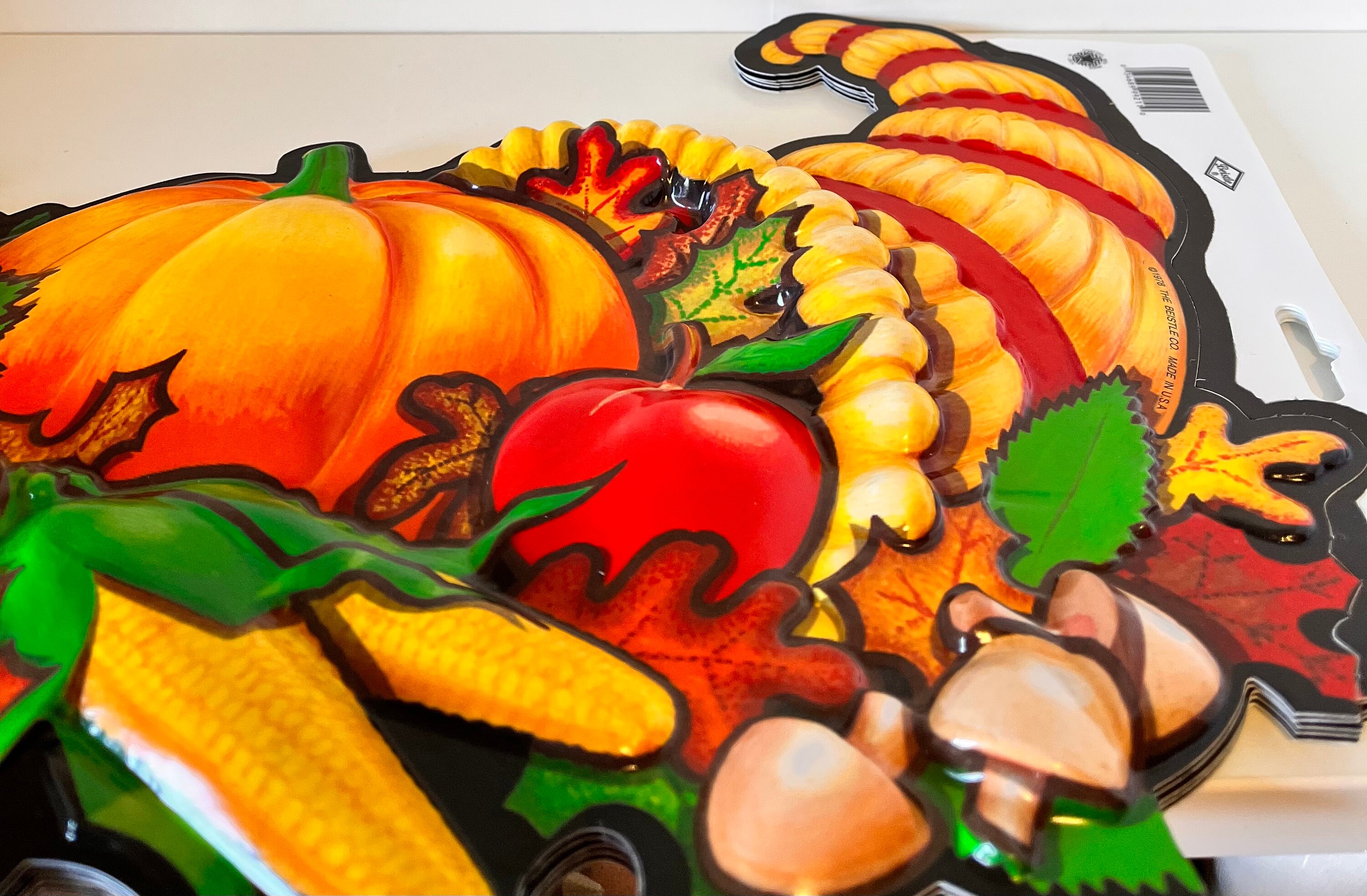 Beistle 3D Injection Molded Plastic Holiday Thanksgiving Cornucopia ...