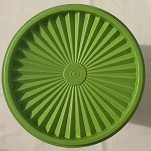 Vintage Tupperware 1222 - 3 Lime Green - Apple Green Tall Tapered ...