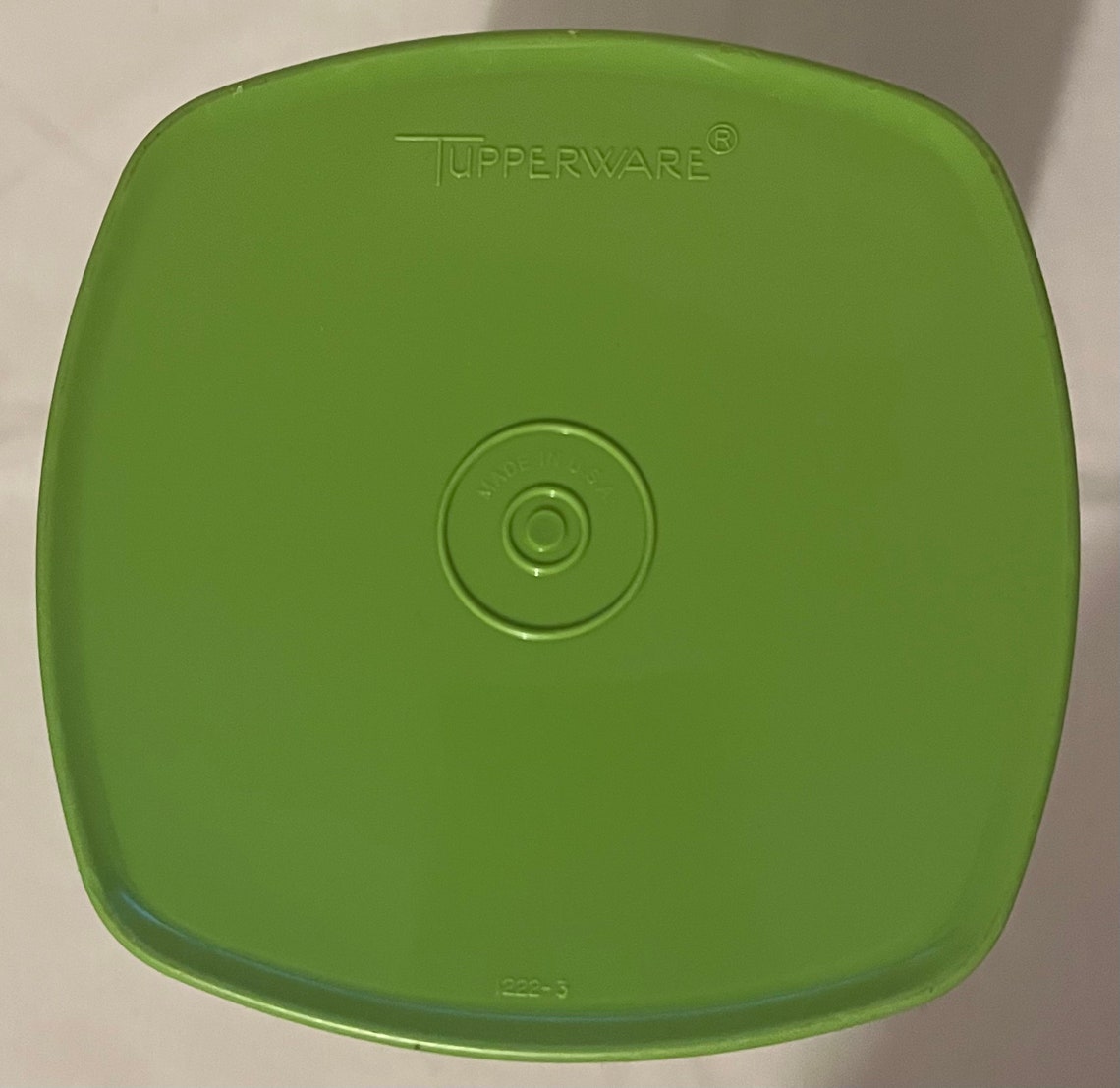 Vintage Tupperware 1222 - 3 Lime Green - Apple Green Tall Tapered ...