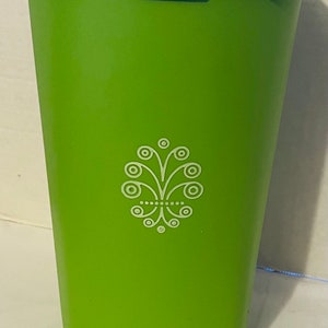 Vintage Tupperware 1222 - 3 Lime Green - Apple Green Tall Tapered ...