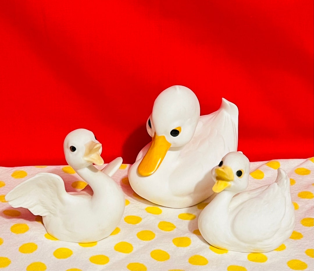 Duck Figurines Set - George Good Ducks - Bone China - Duck Family ...