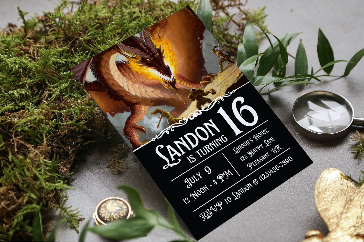 Customizable Dungeons & Dragons Dnd Invitation - FREE RUSH AVAILABLE ...