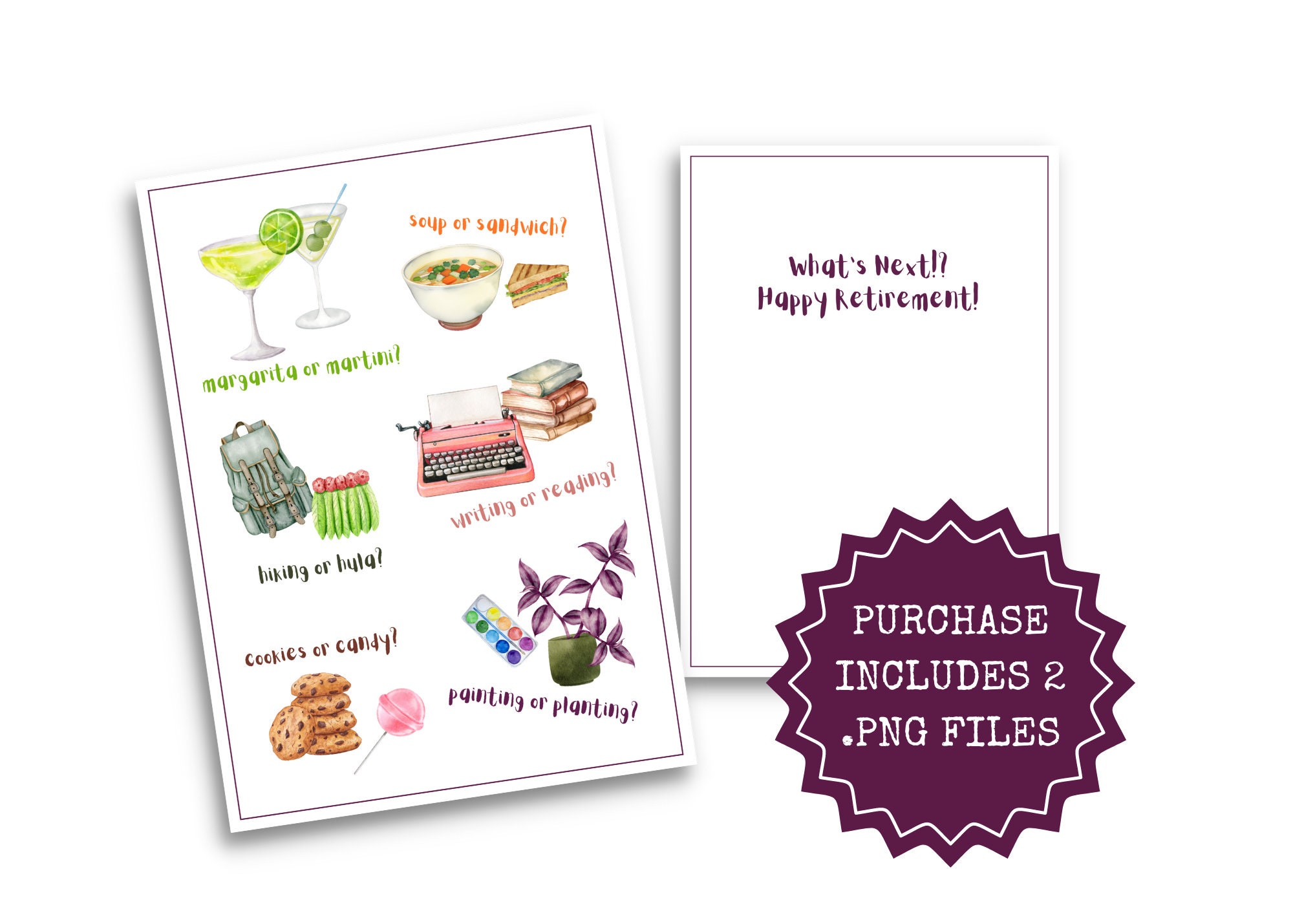 Digital Retirement Card - INSTANT DOWNLOAD! - Etsy