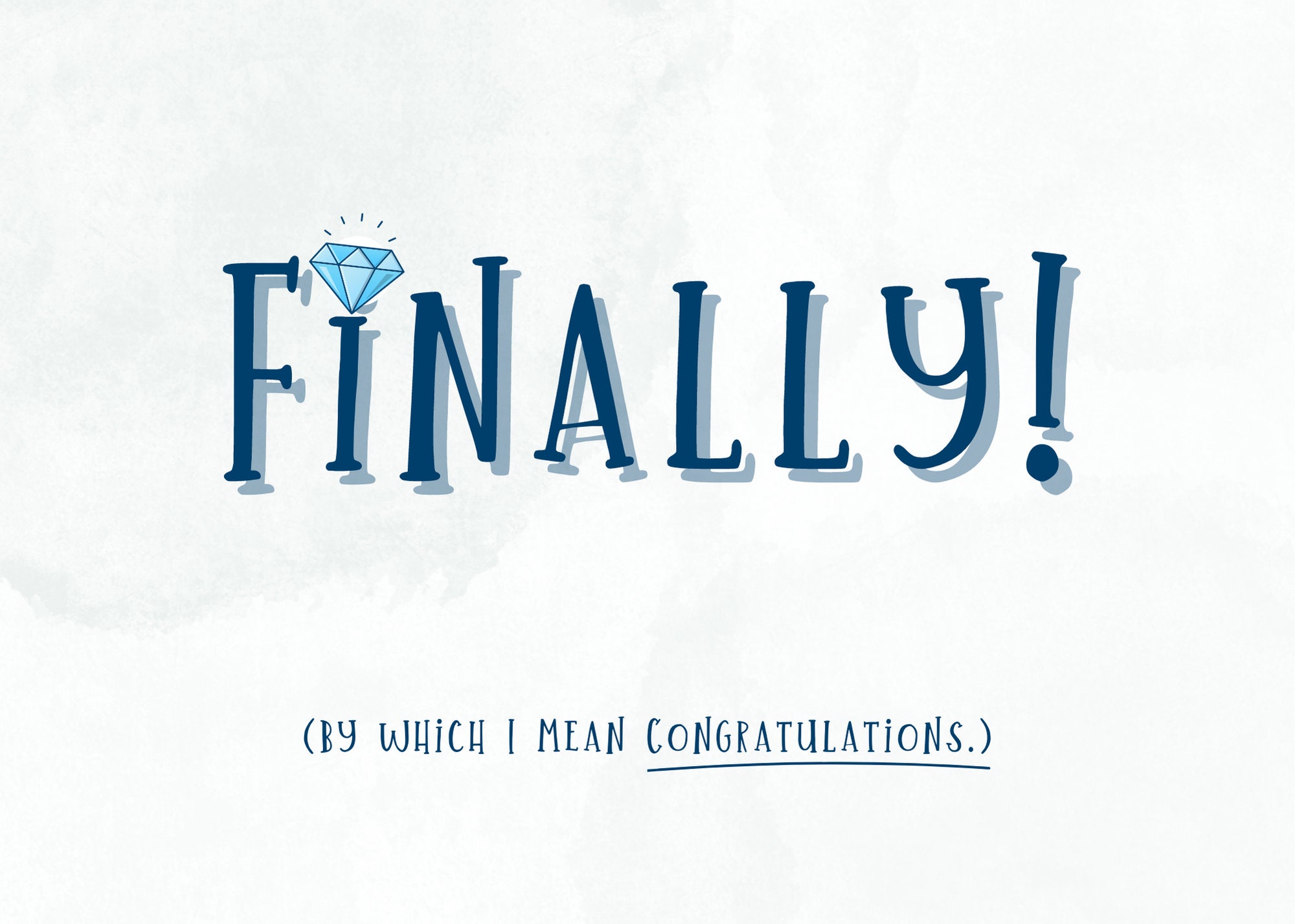 Congratulations Wedding Engagement Greeting Card Immediate Download Etsy 