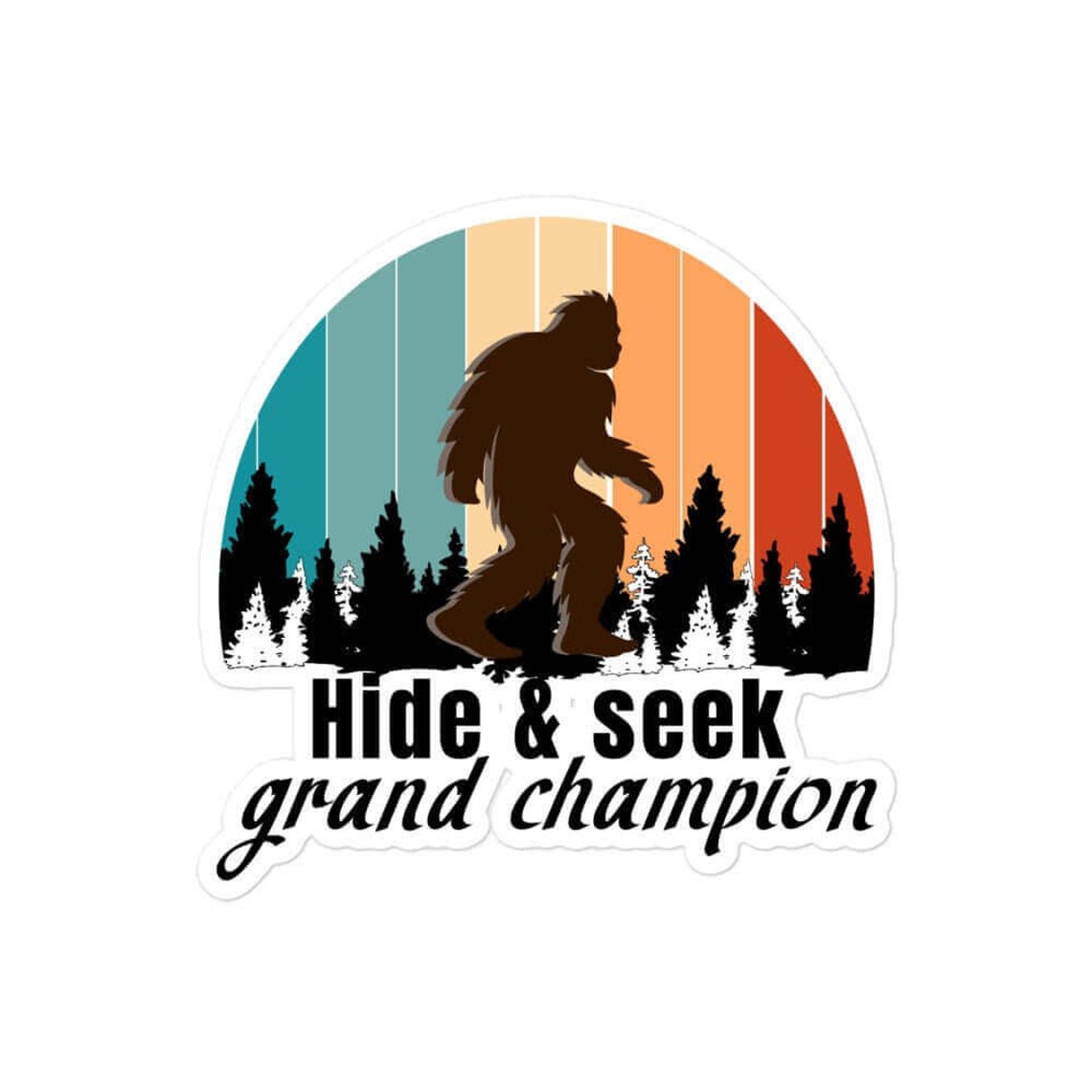 Bigfoot Sticker, Funny Stickers, Die Cut Stickers, Water Resistant ...