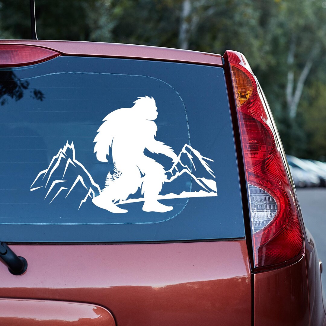 Bigfoot Vinyl Decal,bigfoot Decal,bigfoot Window Decal,sasquatch Decal ...