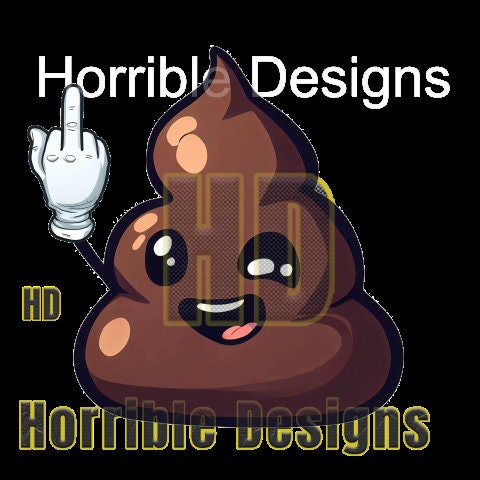 Smiling Poop Emoji With Middle Finger Digital Download, Svg, Eps, Png ...