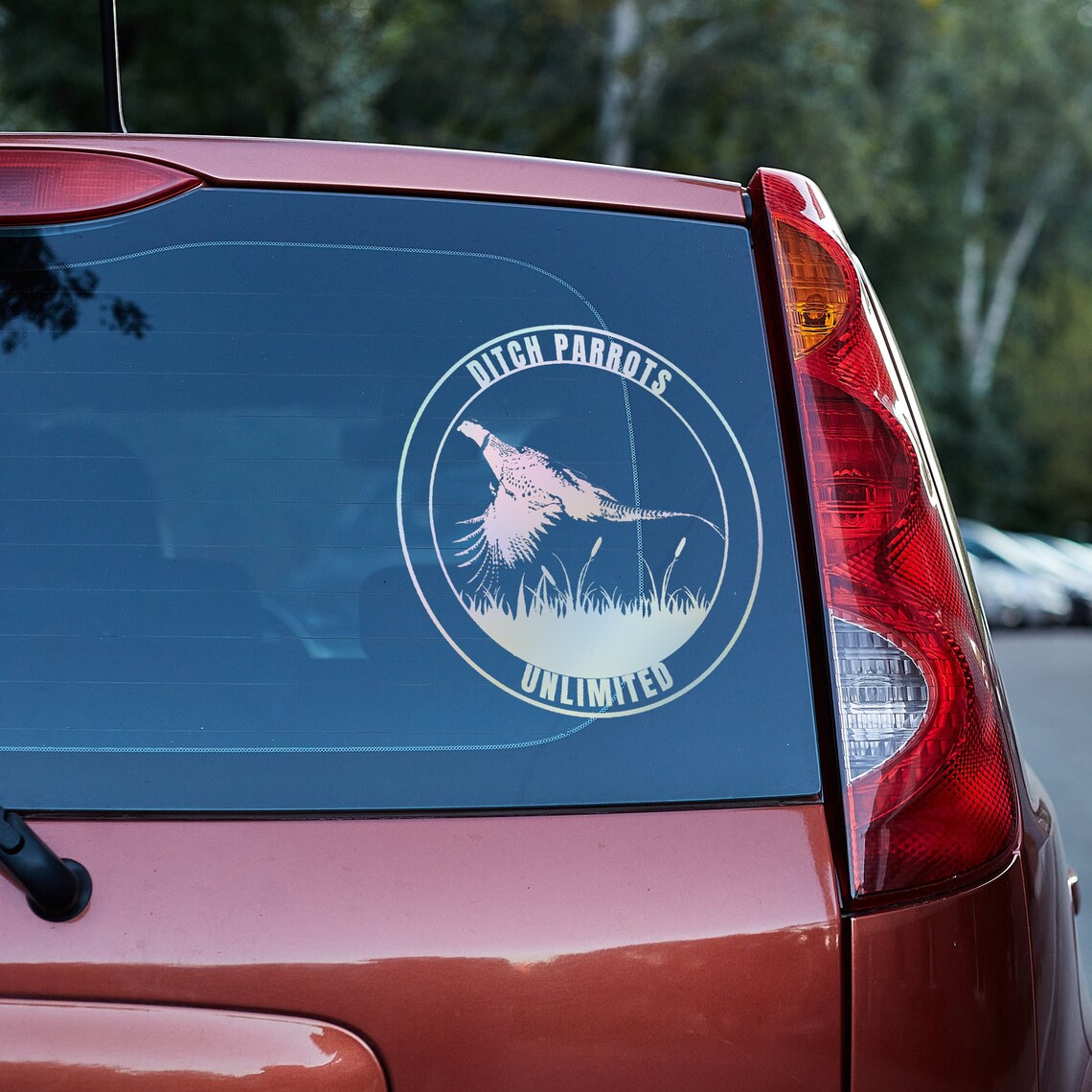Ditch Parrots Unlimited Vinyl Decal,pheasant, Upland Bird,hunter Gift ...