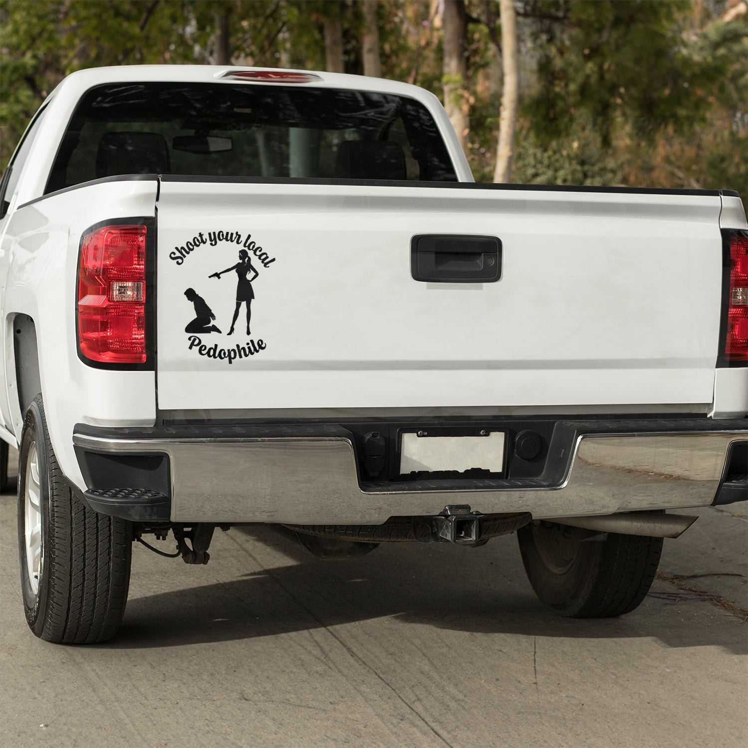 Shoot Your Local Pedophile 2 Vinyl Decal (save the Kids),unalive,truck ...