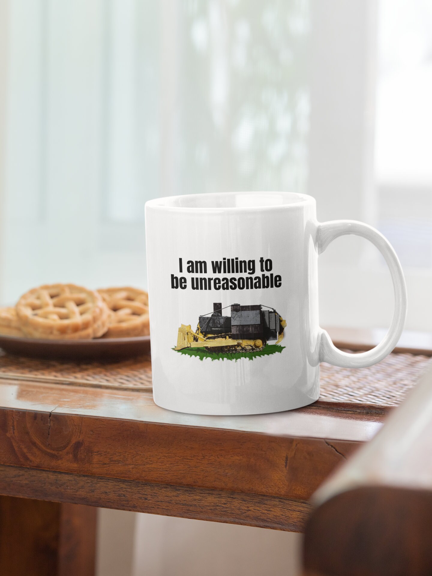I Am Willing to Be Unreasonable White Glossy Mug Killdozer, 2A, Liberty ...