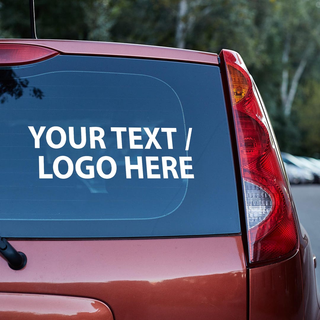 Custom Vinyl Decal, Car Truck Van Window Business - Etsy