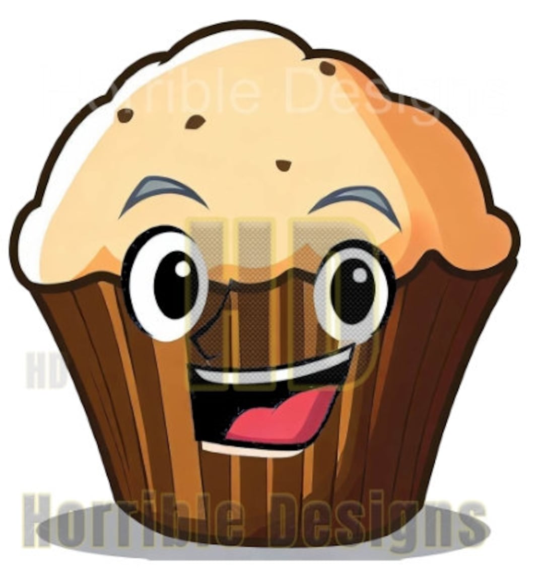 Happy Muffin - Digital Download, Svg, Eps, Png, Pdf, Stickers, Coffee ...