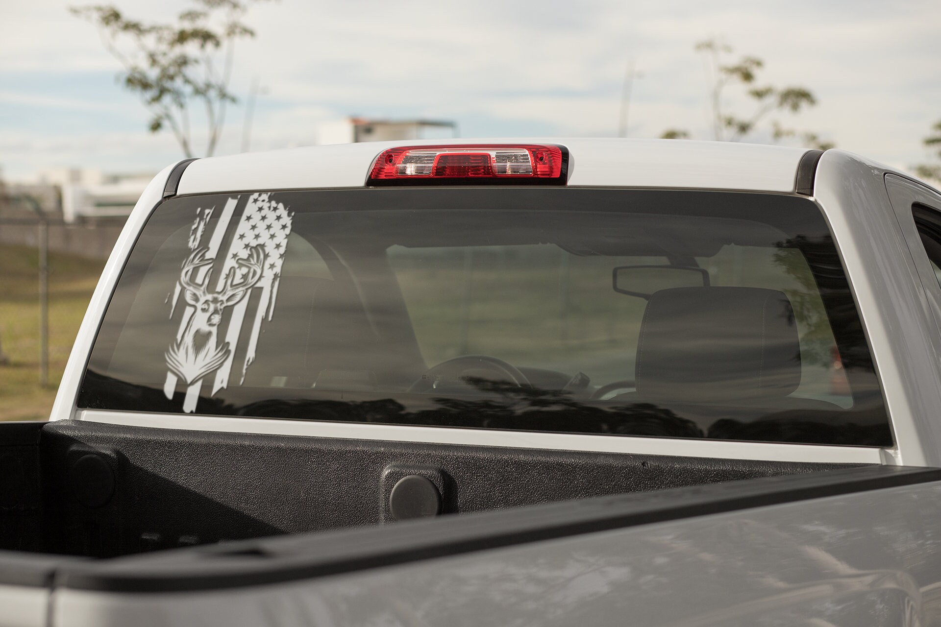 Patriotic Deer Vinyl Decal Outdoor Hunting Decor Gift for - Etsy