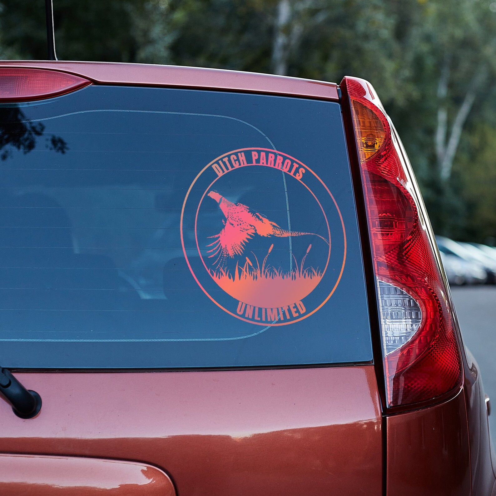 Ditch Parrots Unlimited Vinyl Decal,pheasant, Upland Bird,hunter Gift ...
