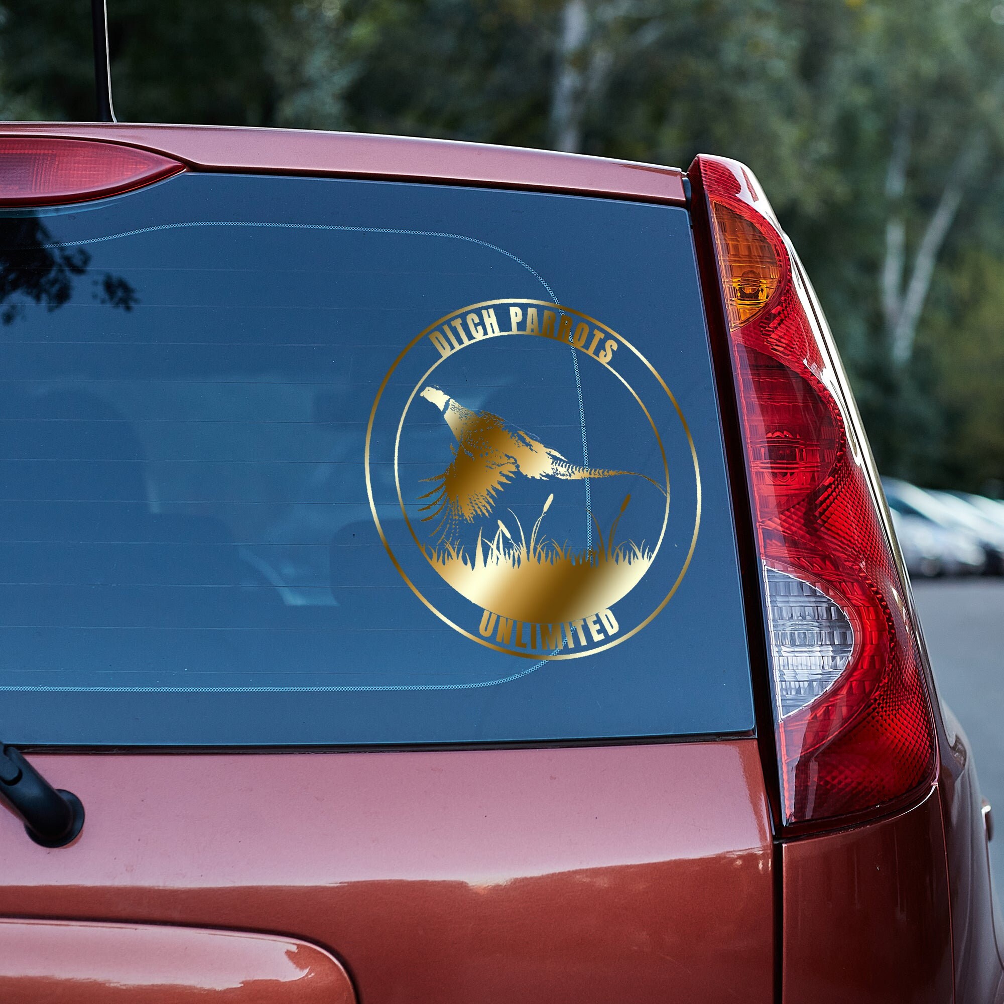 Ditch Parrots Unlimited Vinyl Decal,pheasant, Upland Bird,hunter Gift ...