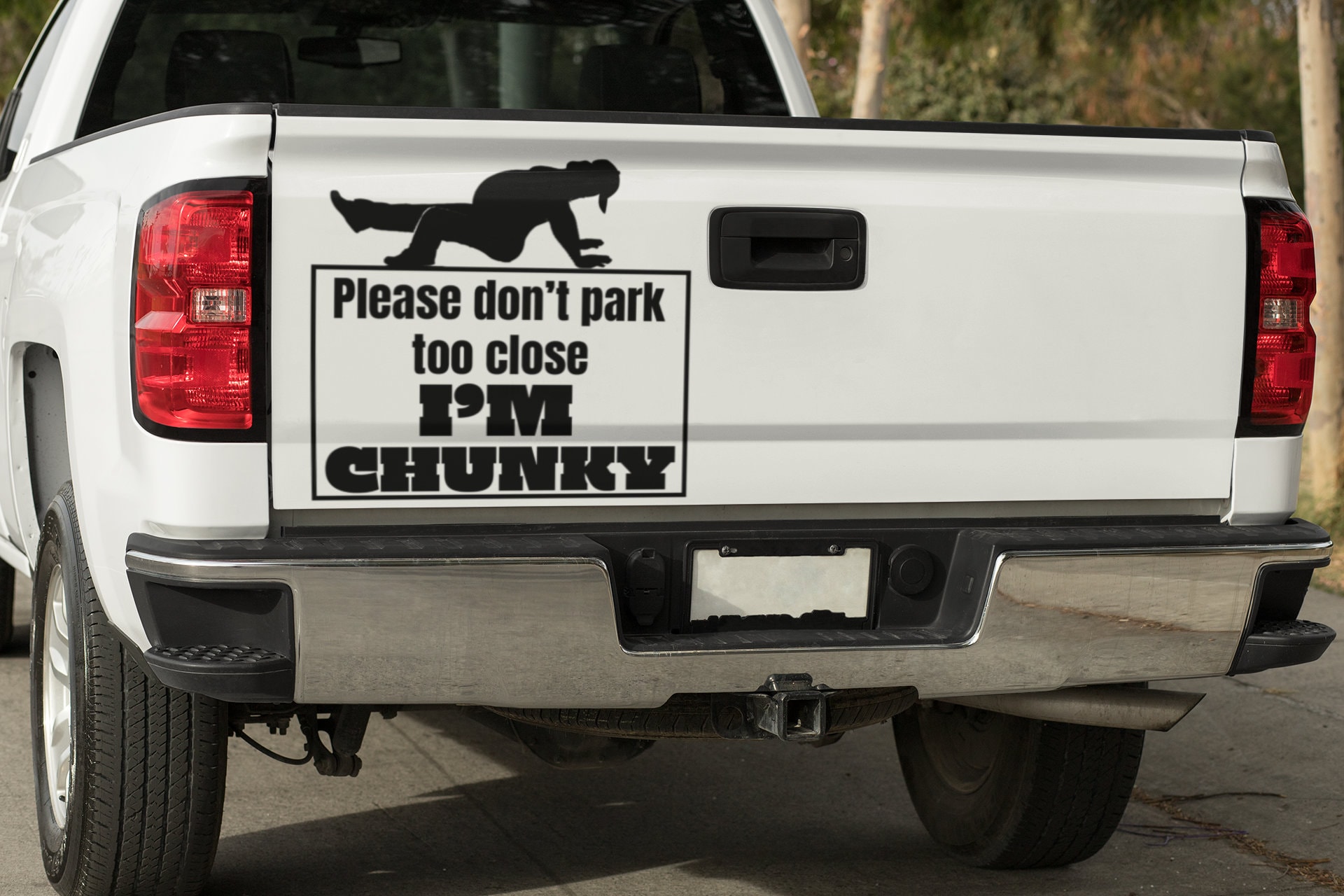 Chunky Vinyl Decal, Park Too Close Funny Car Sticker, Uv-resistant ...