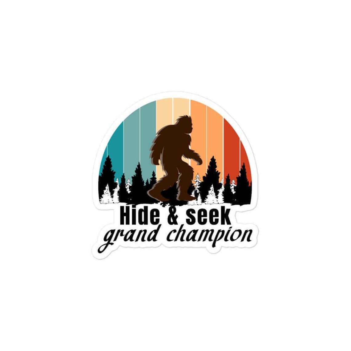 Bigfoot Sticker, Funny Stickers, Die Cut Stickers, Water Resistant ...