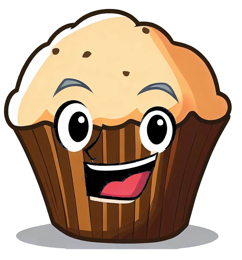 Happy Muffin Digital Download Svg Eps Png Pdf Stickers - Etsy