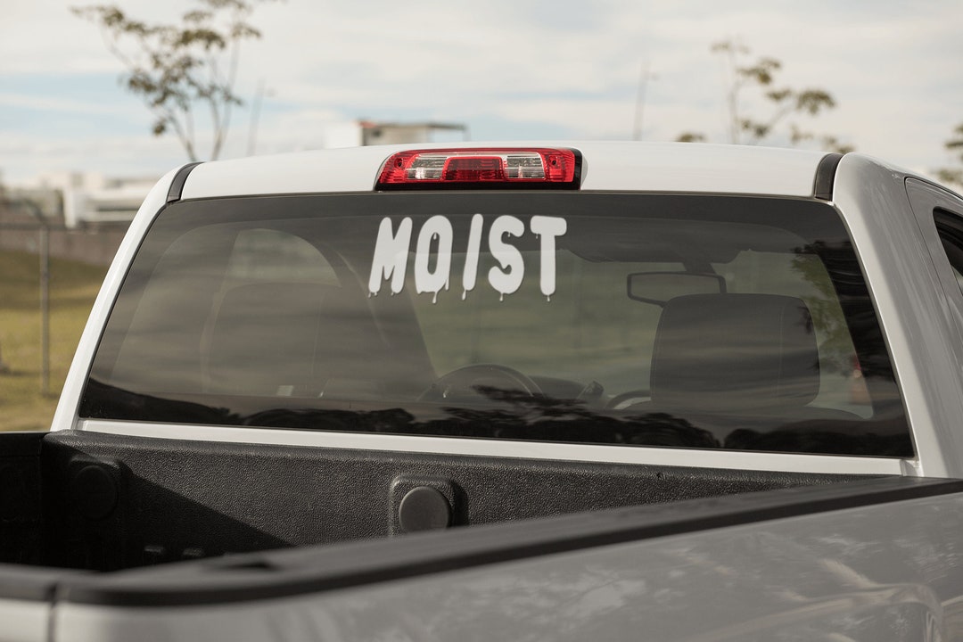 Moist Vinyl Decal- Funny Sticker, Car Décor, Car Accessory, Decor ...