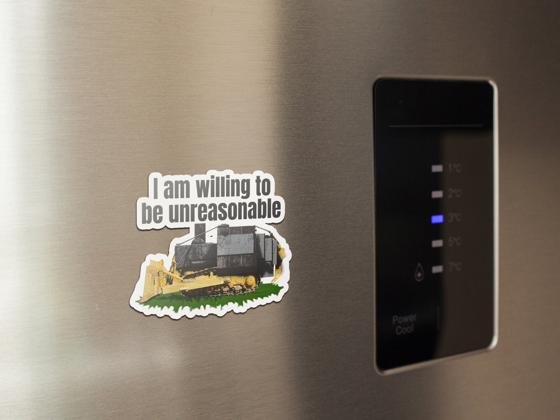 I Am Willing to Be Unreasonable Refrigerator Magnet Killdozer, 2A ...