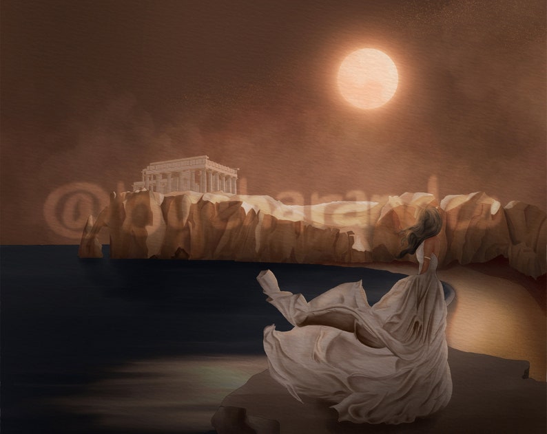 Circe by the Sea - Art Print - Etsy