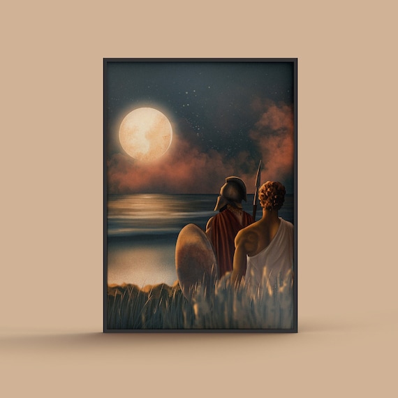 Achilles and Patroclus Art Print - Etsy
