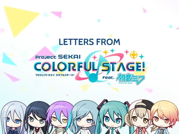 Handwritten Letters From Project Sekai Colorful Stage read - Etsy
