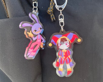 Double Sided Acrylic Keychains the Amazing Digital Circus Pomni ...