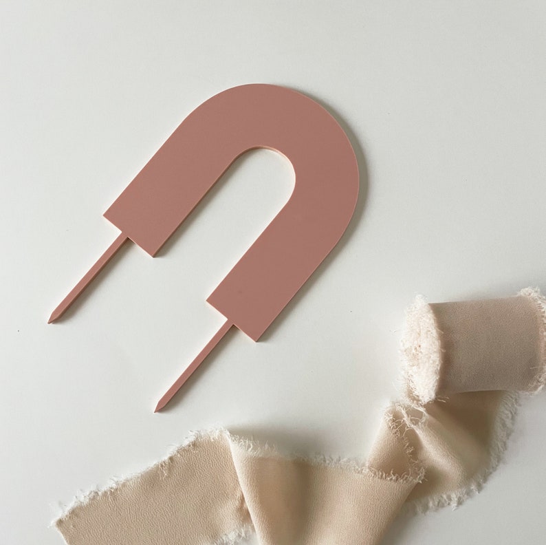 Arch Shape Cake Topper SVG Glowforge Cake Topper Svg Cake - Etsy