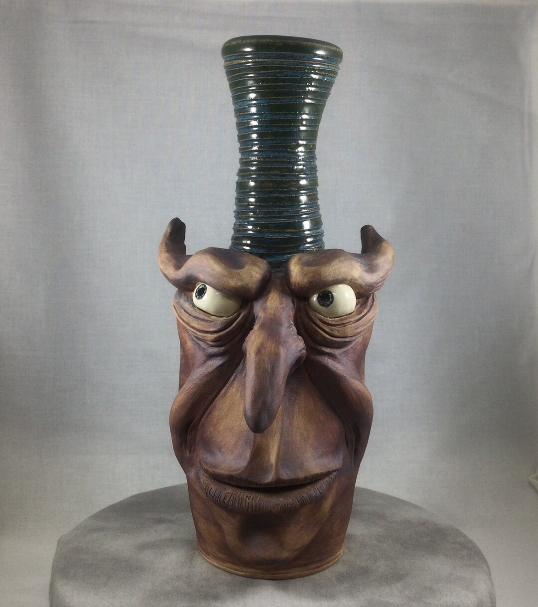 Face Jug Ugly Jug Southern Folk Art Vase Halloween Art - Etsy