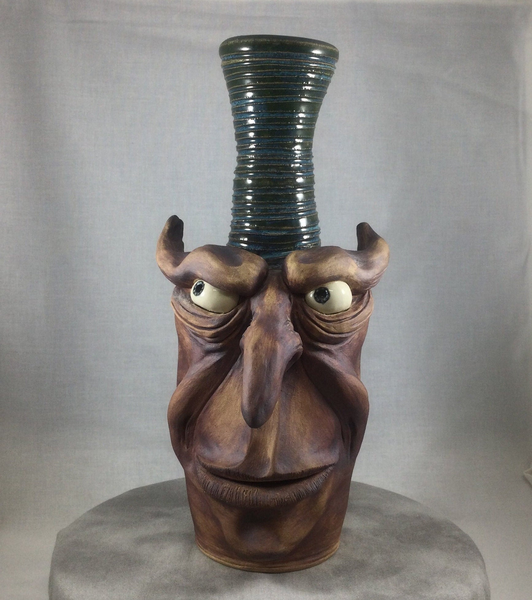 Face Jug, Ugly Jug, Southern Folk Art, Vase, Sculpture - Etsy