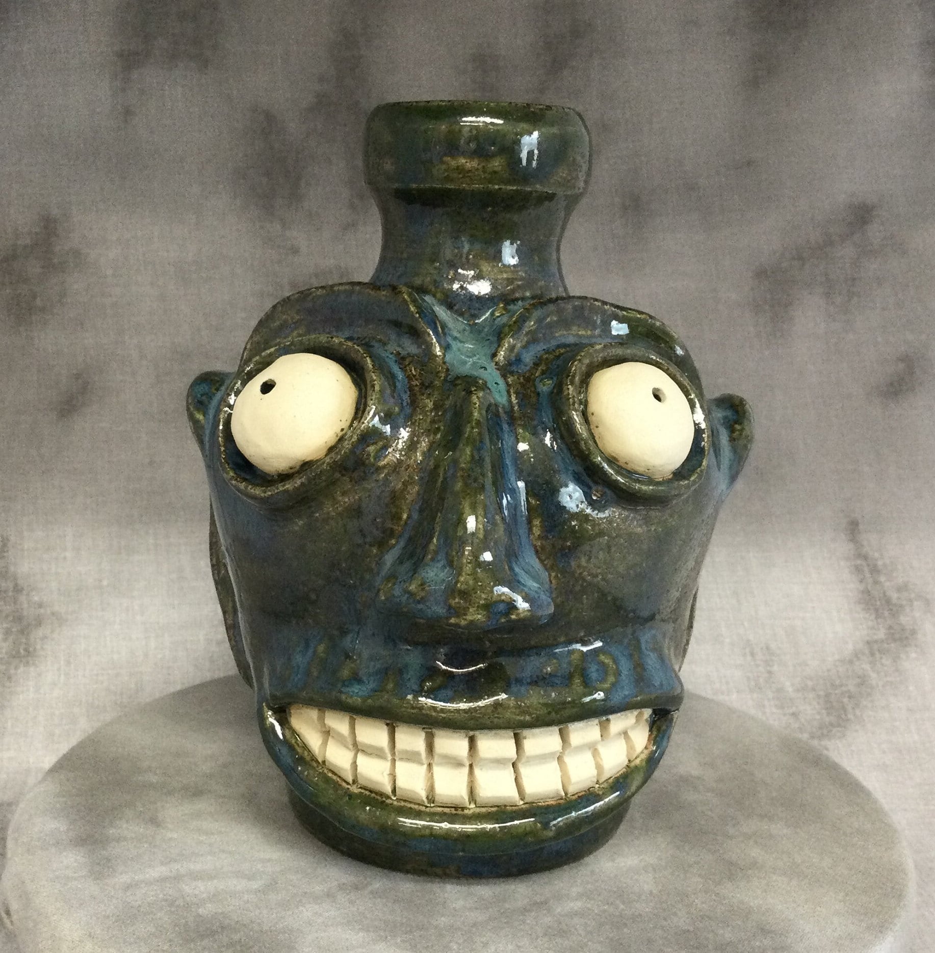 Nightmare Face Jug Pottery