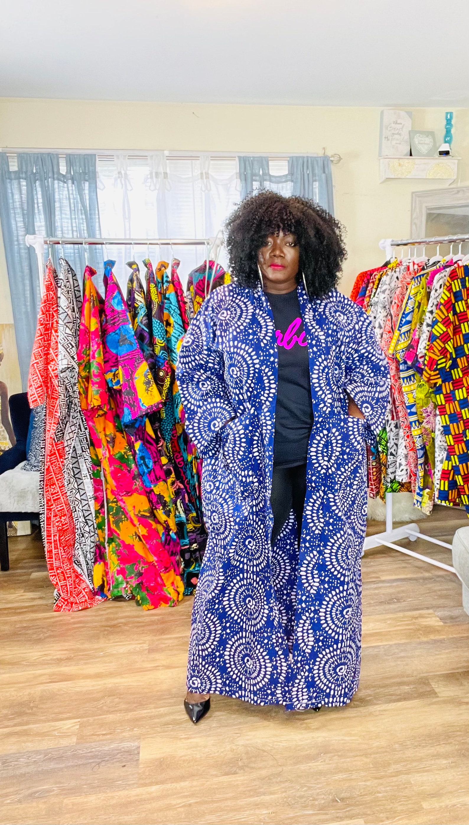 African Print Kimono - Etsy